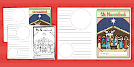 Ficha de actividad: Escritura de diario - Mis vacaciones de Navidad