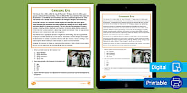 Sixth Grade Pax Romana Reading Passage Comprehension Activity