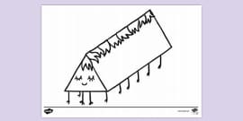 FREE! - Triangular Prism Colouring Sheet | Maths Colouring Pages