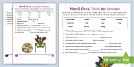 Mardi Gras Reveal the Picture PowerPoint | Twinkl