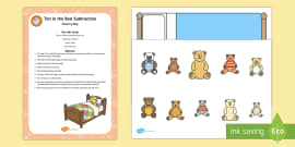 10 In The Bed Worksheet - Primary Resources (teacher made)