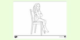 FREE! - Man Sitting On Deck Chair Colouring Sheet | Colouring Pages