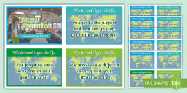 ESL Travel Conversation Cards (teacher made) - Twinkl