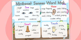 My Senses Themed Editable Word Mat (creat de profesori)