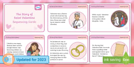 The Story of Saint Valentine Sequencing Cards - Twinkl