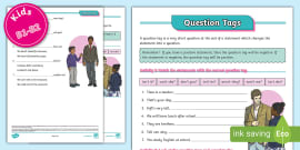 Question Tags | Complete the Sentences Activity - Twinkl