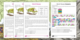 KS2 Recognising Word Classes - Differentiated Worksheets