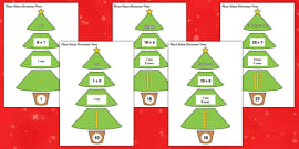 Place Value Christmas Trees (teacher made) - Twinkl