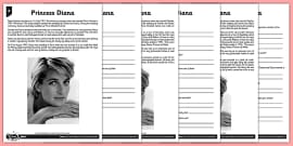 KS2 Princess Diana Differentiated Reading Comprehension