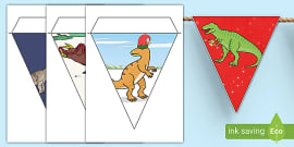 Dinosaur Welcome Bunting (teacher made) - Twinkl
