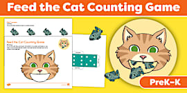 Feed the Monkey Counting Game for PreK-K