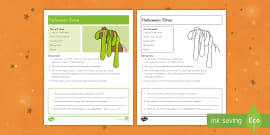 Third Grade All About Pumpkins Reading Comprehension Activity
