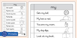 Phase 2 Phonics Tricky Words Activity Booklet (teacher made)