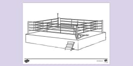 FREE! - Boxing Colouring Page | Colouring Sheets - Twinkl