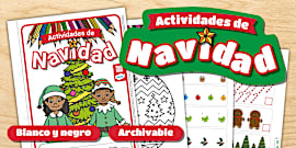 Cuadernillo de actividades: Cuenta atrás para Navidad - Twinkl Puzzled