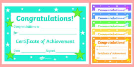 Editable Homework Award Certificate - Award, homework, reward