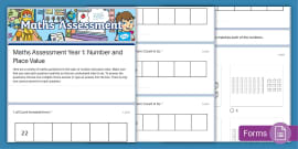 Year 1 Semester One Maths Assessment Google Form - Twinkl