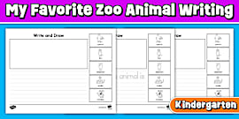 My Favorite Animal Fact File Template