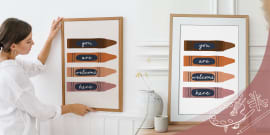 👉 Welcome Acrostic Poster (teacher made)