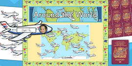 Around the World Banner | Display Materials (teacher made)