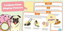 What Is a Conjunction? Display Poster