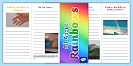 Blank Rainbow Template (teacher made) - Twinkl