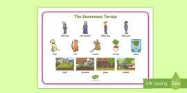 The Enormous Turnip Story Map PowerPoint with Story Actions