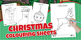 Christmas Colouring Sheets KS2