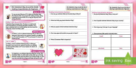 Saint Valentine's Day Worksheet | Primary Comprehension