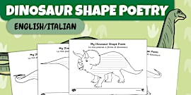 Dinosaur Simile Poem Template