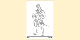 Emperor Claudius Colouring Sheet | Colouring Sheets