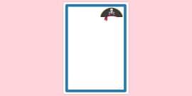 FREE! - Pirate Ship Page Border | Page Borders | Twinkl Resources