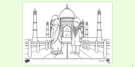 FREE! - Indian Colouring Page to Print Out (teacher made)