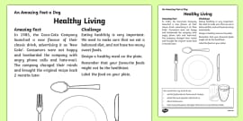 Healthy Living - display lettering - Healthy Eating, Display, Primary