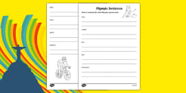 The ABCs of the Olympics Writing Activity (Teacher-Made)