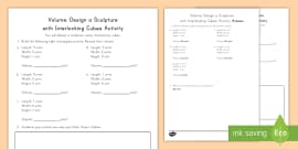 Volume is Additive Coloring Activity (teacher made) - Twinkl