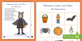 Halloween Word Bank Story Activity (Teacher-Made)