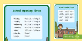 School Role Play Register Template - Teaching Resources