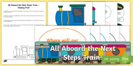 👉 Our Next Steps Footprints Display Resource