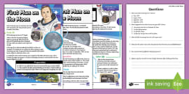 Neil Armstrong Fact File Template, Neil Armstrong - Twinkl