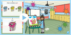 French Colouring Sheet | KS1 Colours of the Rainbow