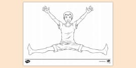 FREE! - Child's Leg Colouring Sheet (teacher made) - Twinkl