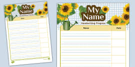 Name Writing Progress Log | Twinkl (Teacher-Made) - Twinkl