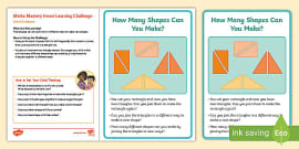 Hidden Shapes Maths Challenge A4 Display Posters - challenge