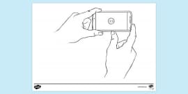 FREE! - Camera Colouring Sheet | Colouring Sheets - Twinkl