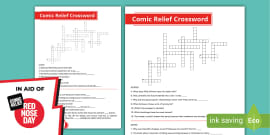 FREE! - Comic Relief: Red Nose Day Word Search [Ages 11-14]