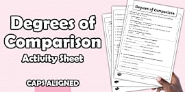 Degrees Of Comparison Worksheet