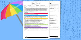 EYFS Hand and Feet Painting Messy Play Plan (teacher made)