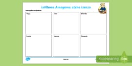 isiXhosa Amagama atsho izenzo 1 - Verbs (teacher made)