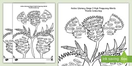 Stage 3 Common Words and Mindfulness Colouring Booklet